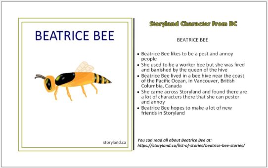 Beatrice Bee - Advertising - Storyland Canada